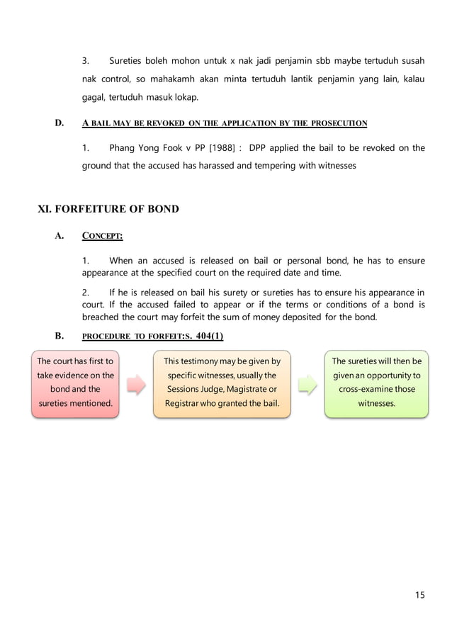 Bail under CPC Malaysia (2017/2018) | DOCX | Crime & Harmful Acts to Individuals, Society ...