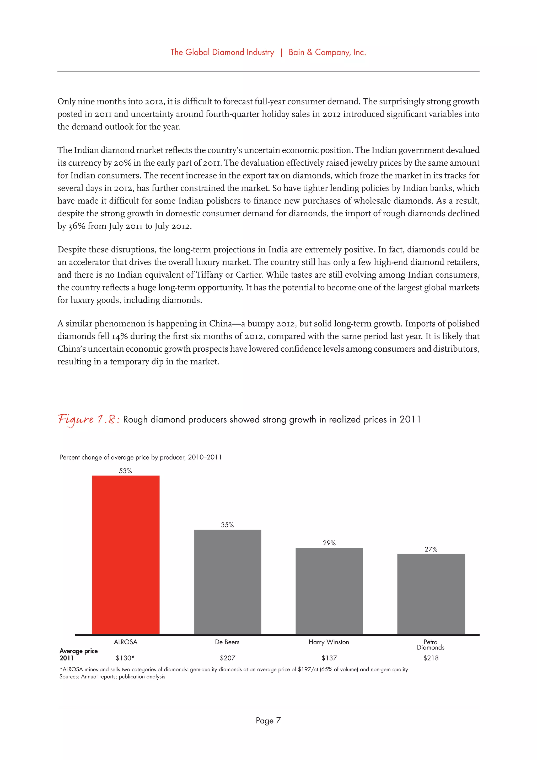 The Global Diamond Industry: Portrait of growth | PDF