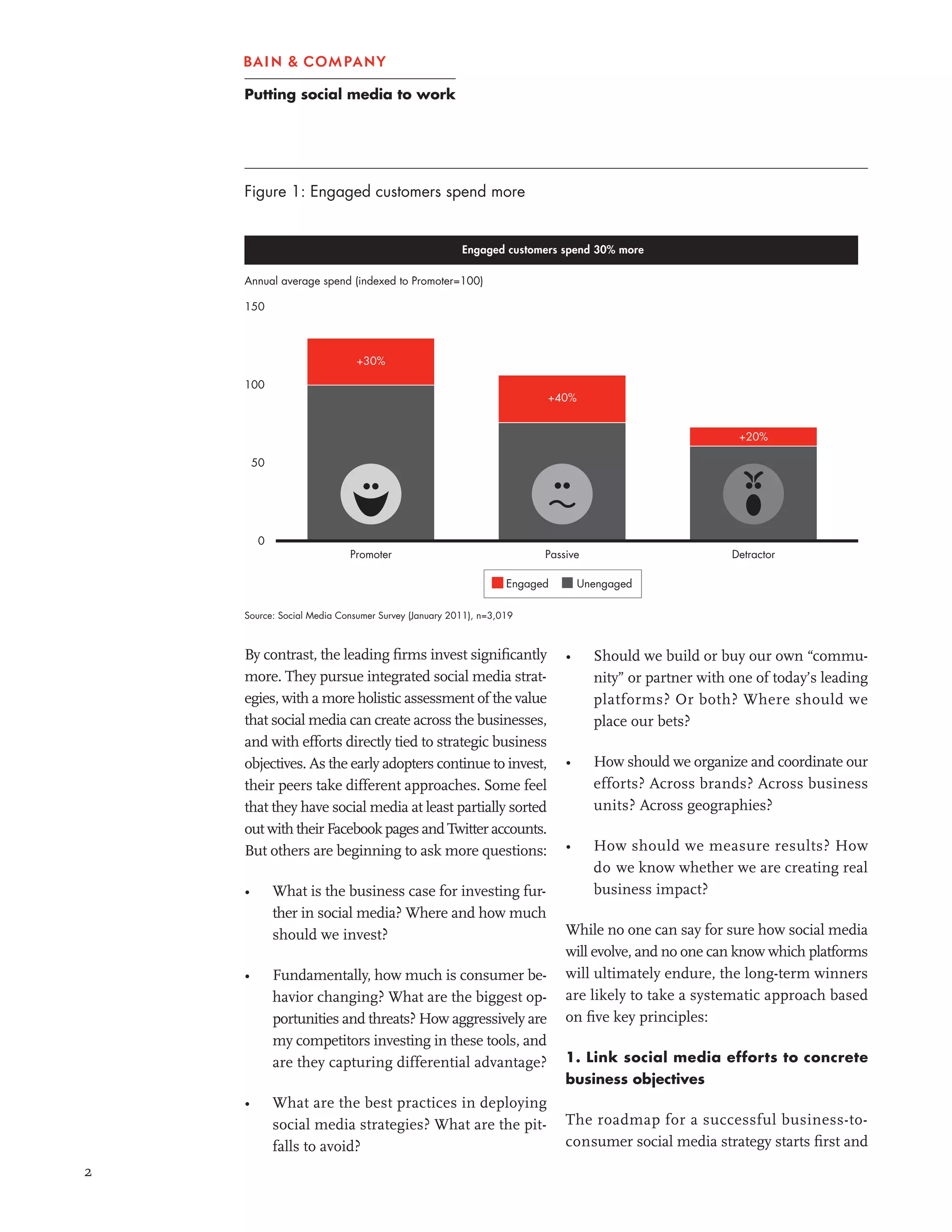 Bain brief putting social media to work | PDF