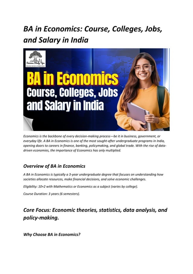 BA in Economics- Course, Colleges, Jobs, and Salary in India.pdf