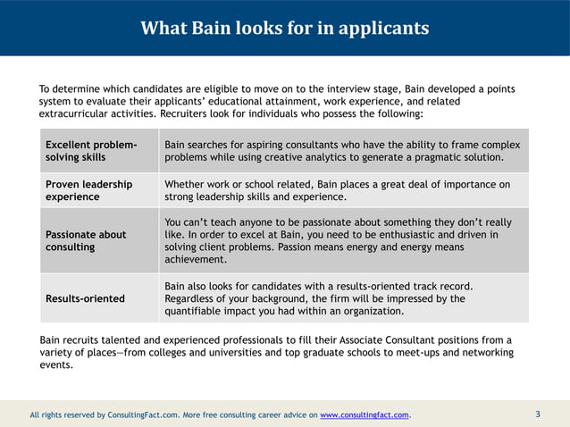 Bain Resume Sample | PPTX | Resume Writing and Advice | Job Search