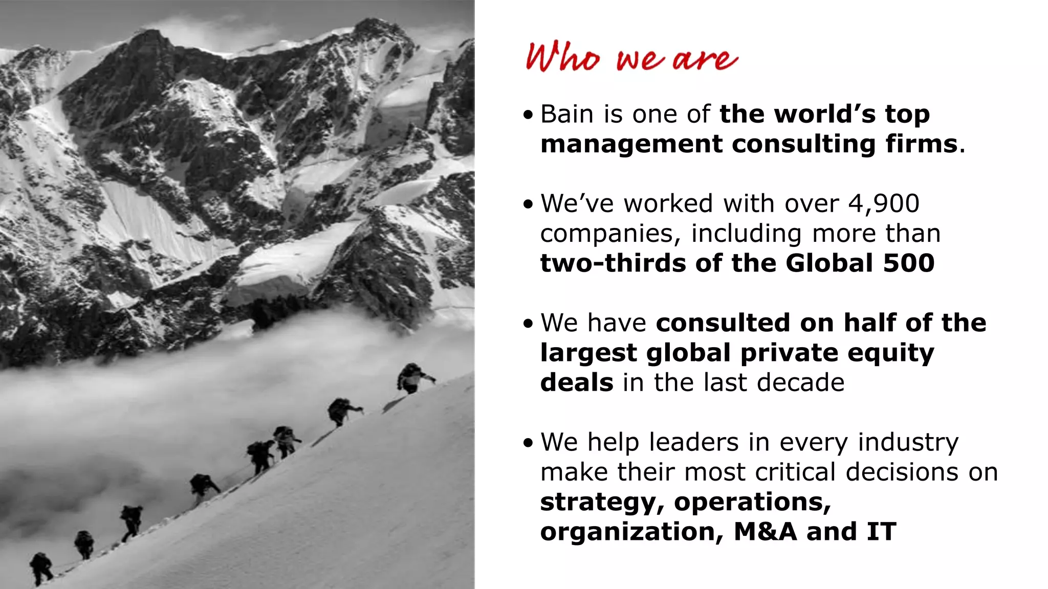 Bain & Co. GDRoadshow Presentation | PPTX