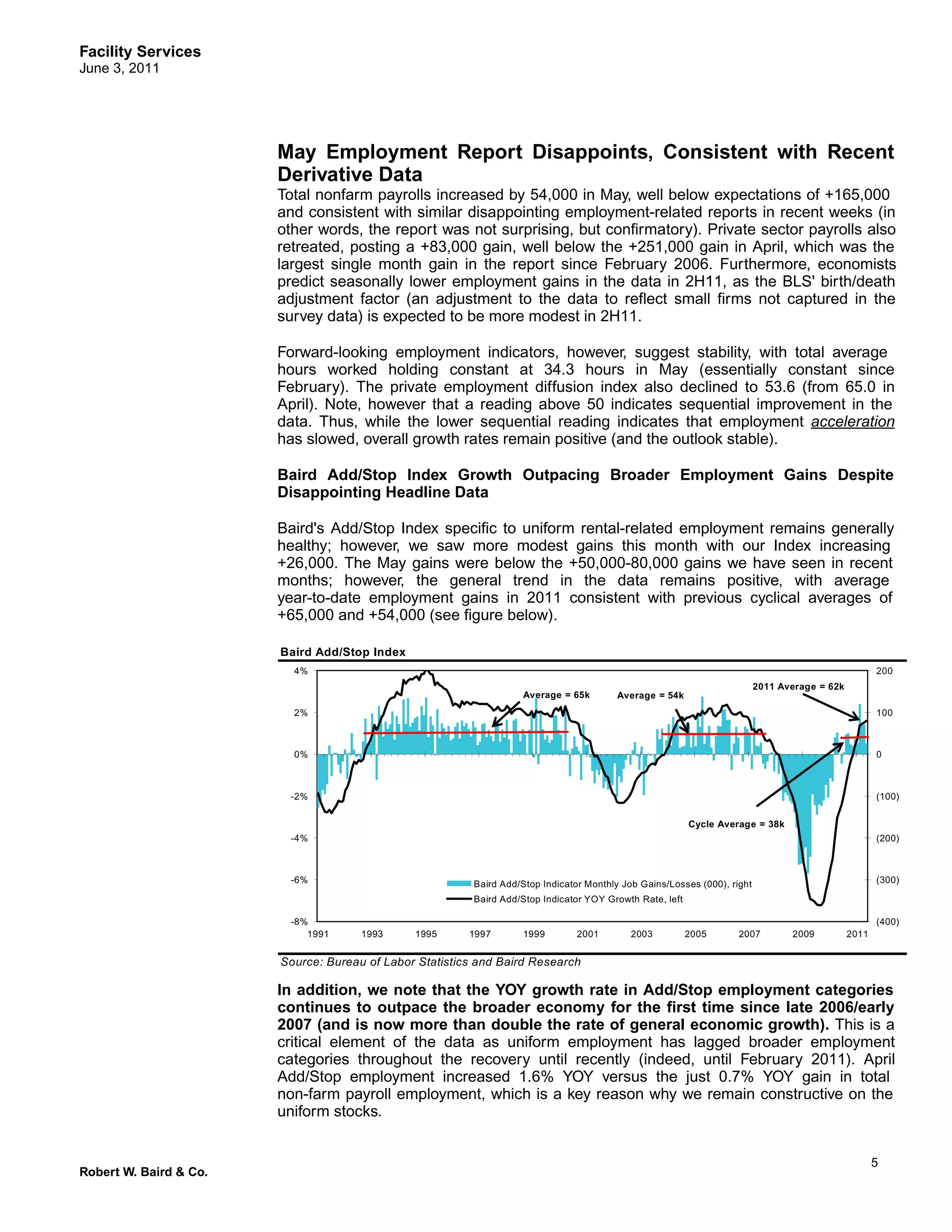 Baird Perspective on Uniform Industry: Good News | PDF