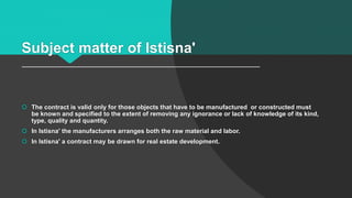 Bai salam and istisna | PPT
