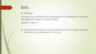 Bias and Mean square error | PDF