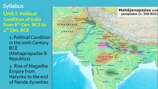 B.A. (Hons.) 1st Sem. Syllabus- Political History of India (c. 600 BCE ...