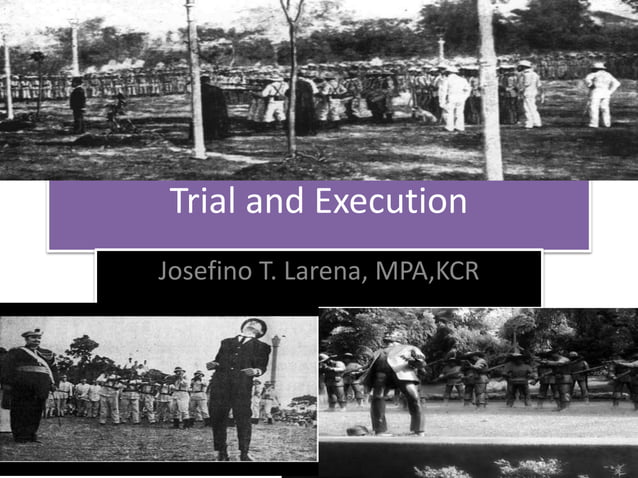 JOSE RIZAL: TRIAL, EXECUTION AND MARTYRDOM | PPTX