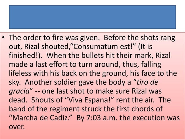 JOSE RIZAL: TRIAL, EXECUTION AND MARTYRDOM | PPTX