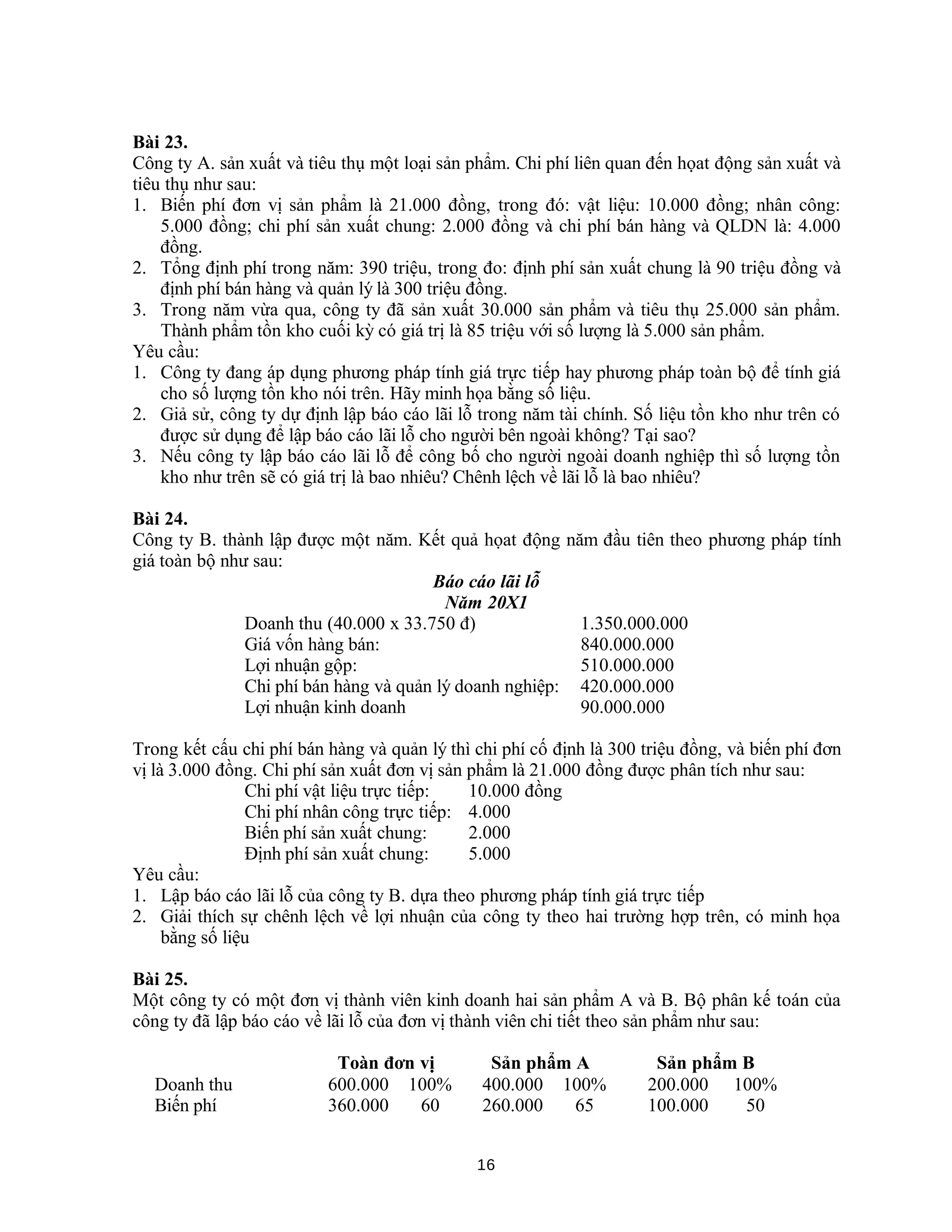 Baitap ke-toan-quan-tri | DOC