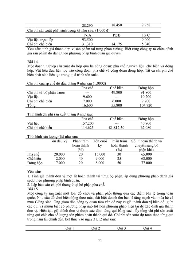 Baitap ke-toan-quan-tri | PDF