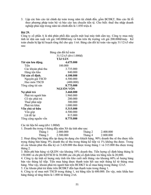 Baitap ke-toan-quan-tri | PDF