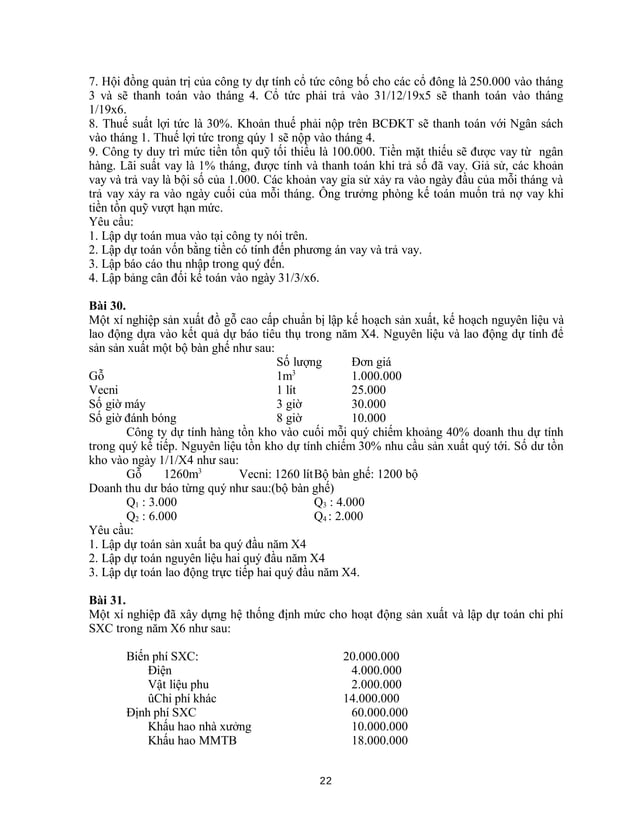 Baitap ke-toan-quan-tri | PDF