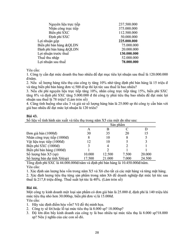 Baitap ke-toan-quan-tri | PDF