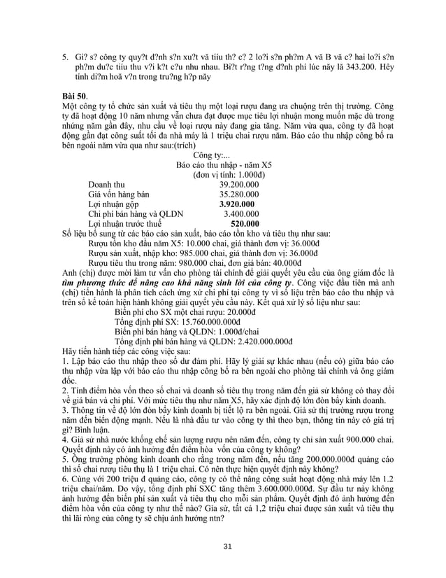 Baitap ke-toan-quan-tri | PDF