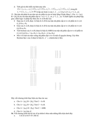 Bài tập ôn lập trình | PDF