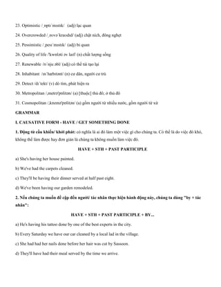 Bài tập - Tiếng anh 11 Global Success UNIT 3 - Bản HS.doc