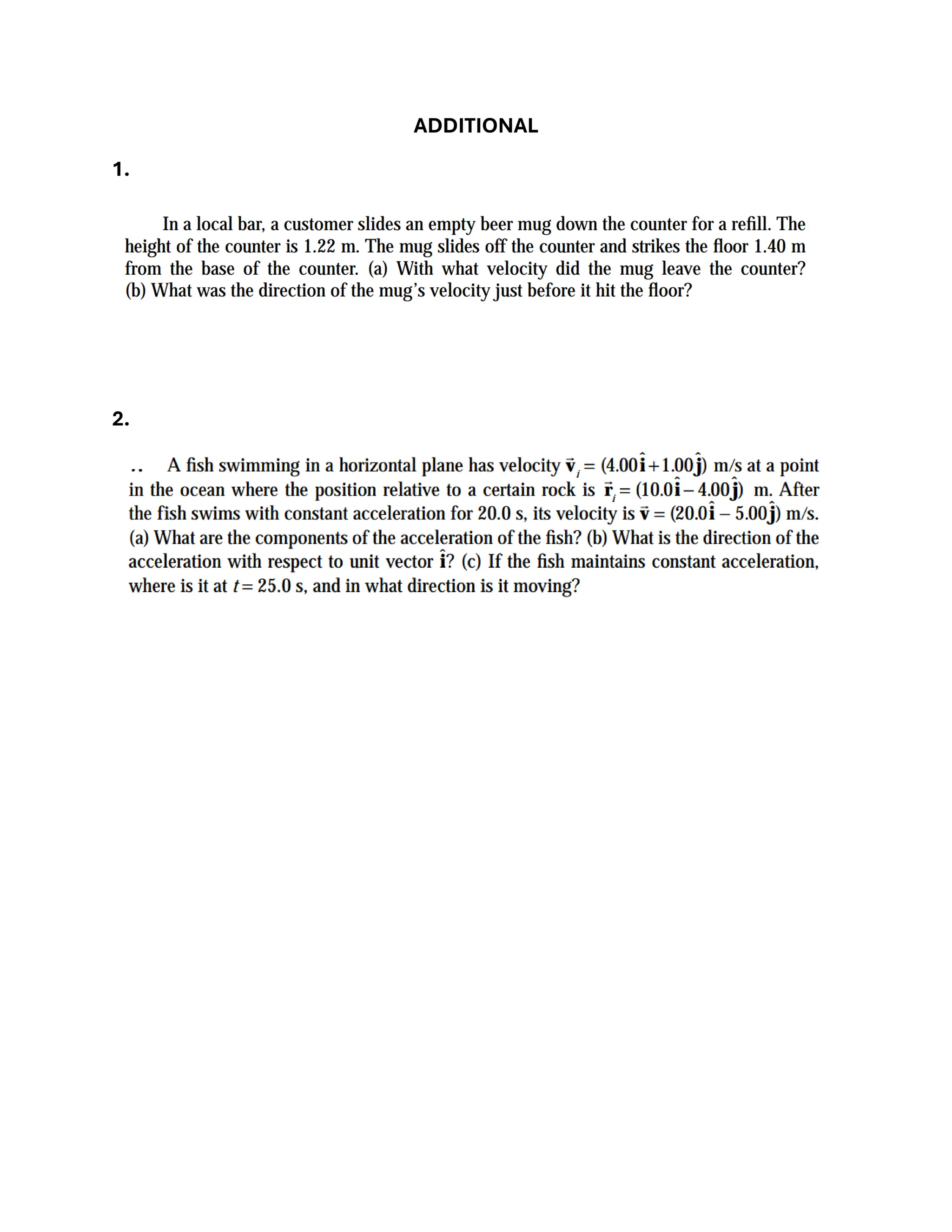 Physics basic exercise for beginners and | PDF