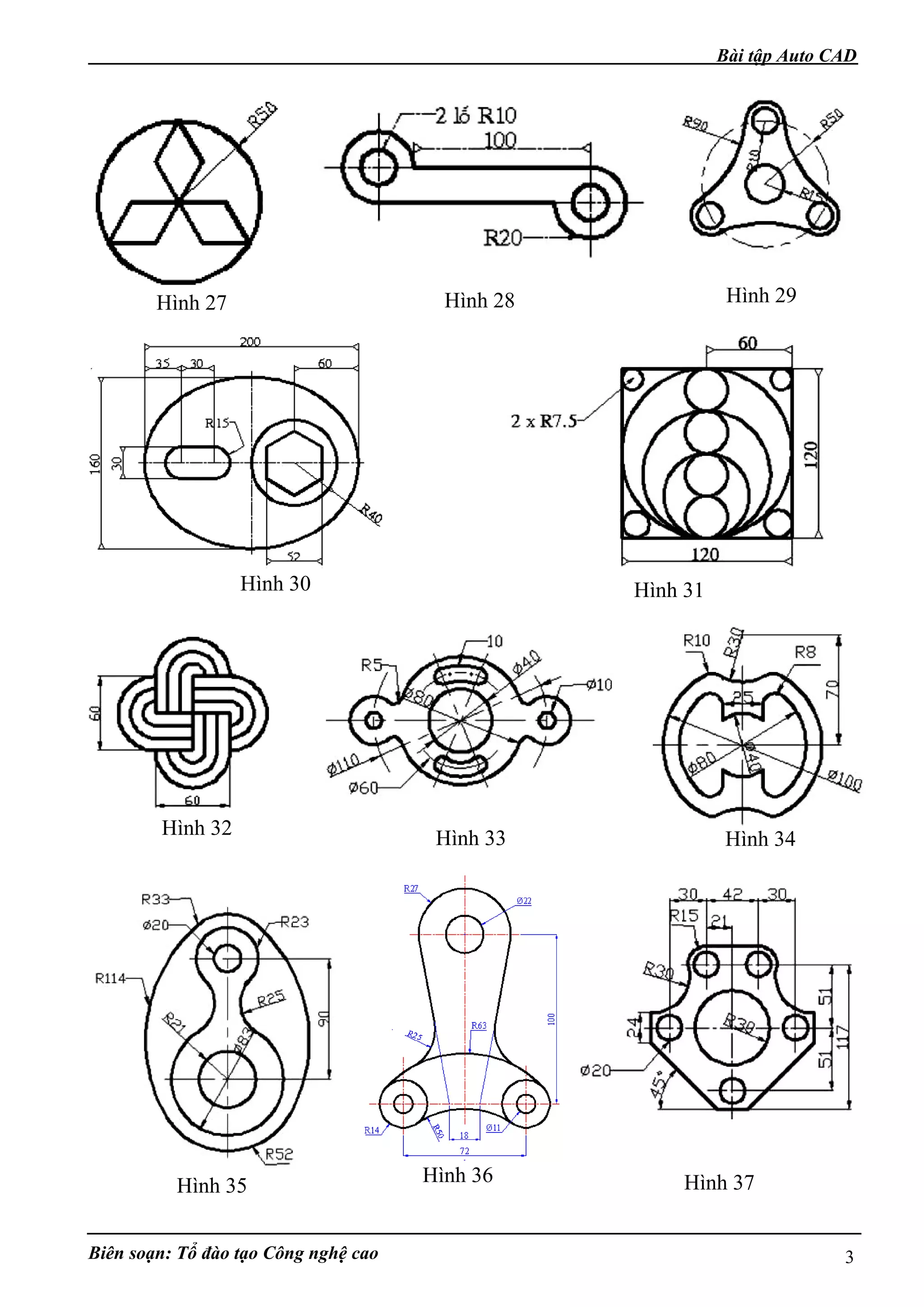 Bai tap auto_cad_nang_cao | DOC
