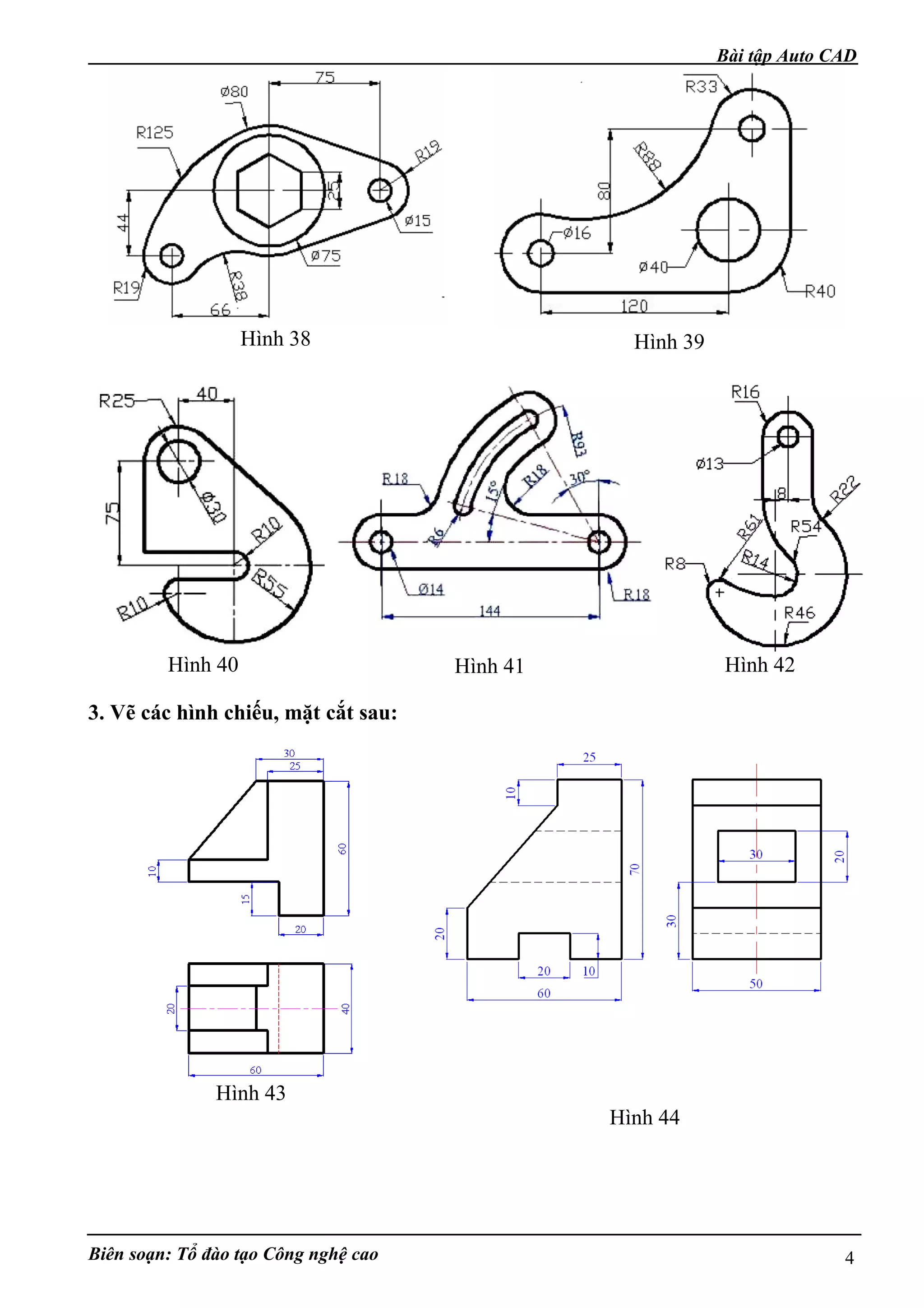 Bai tap auto_cad_nang_cao | DOC