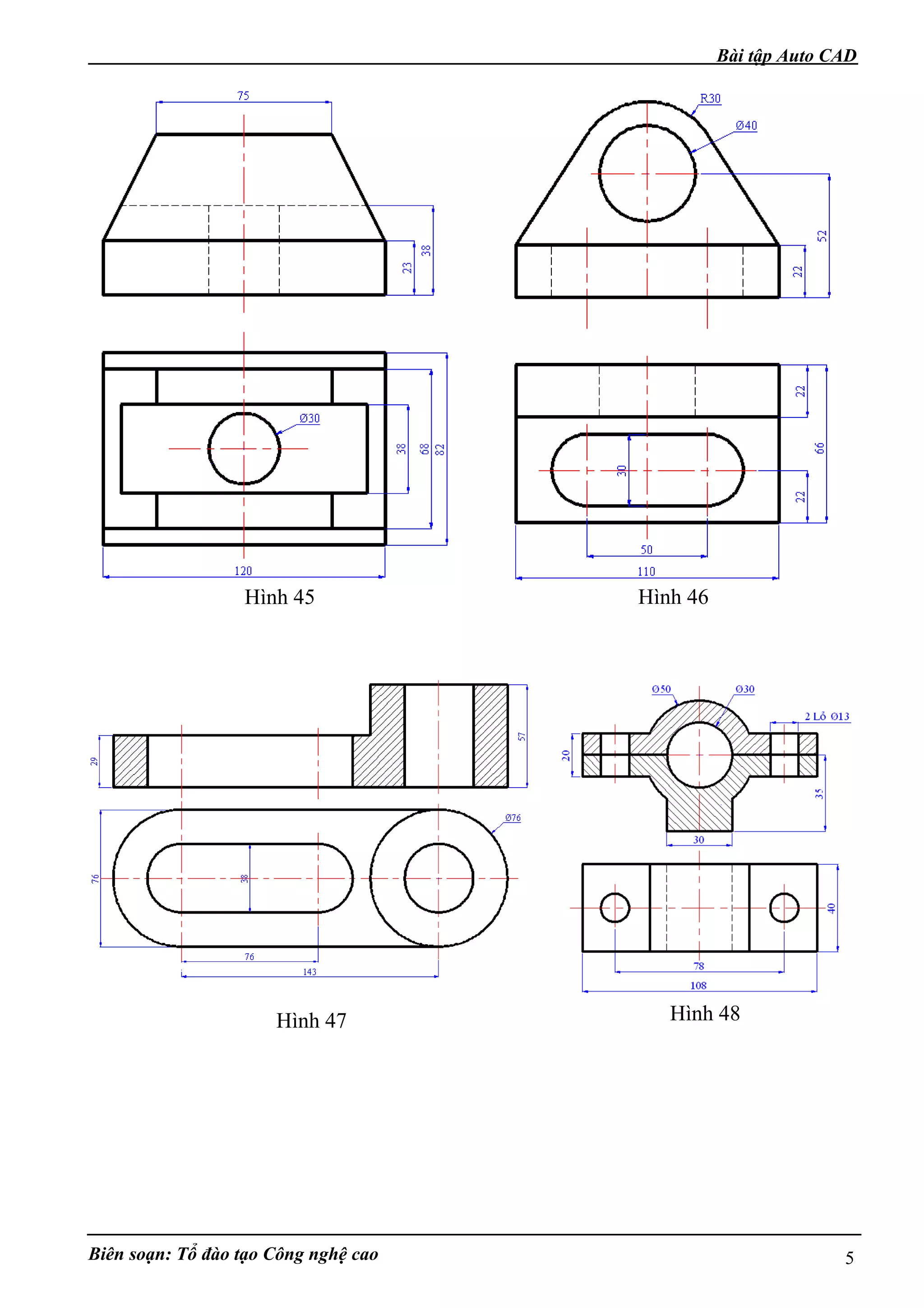 Bai tap auto_cad_nang_cao | DOC