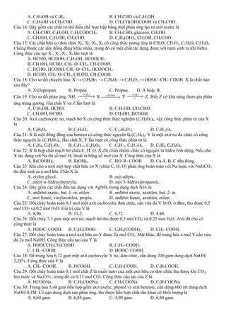 Bai tap axit cacboxylic | DOC