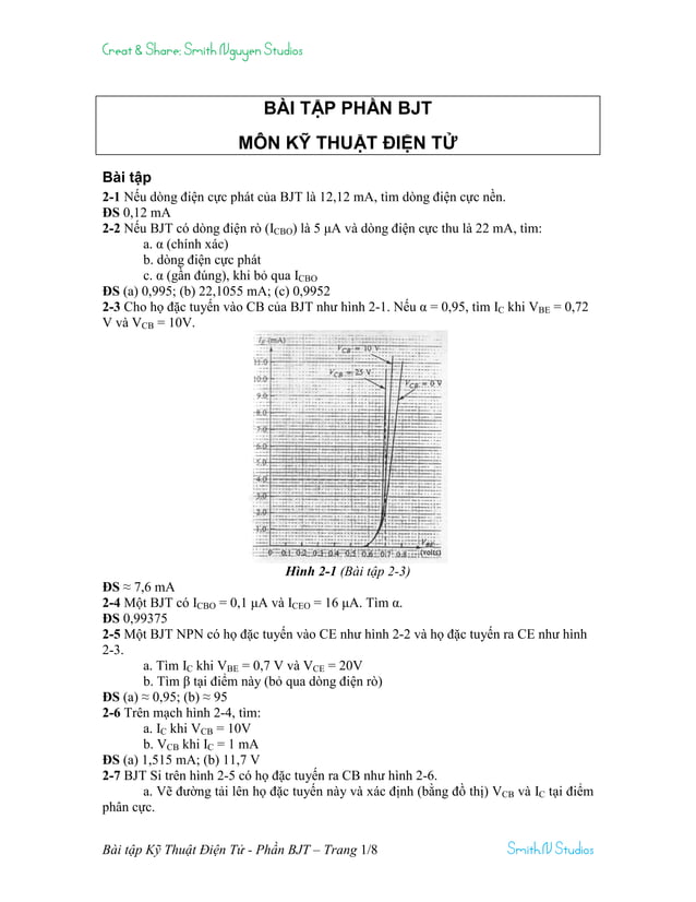 Bai tap bjt 2 smith.n | PDF