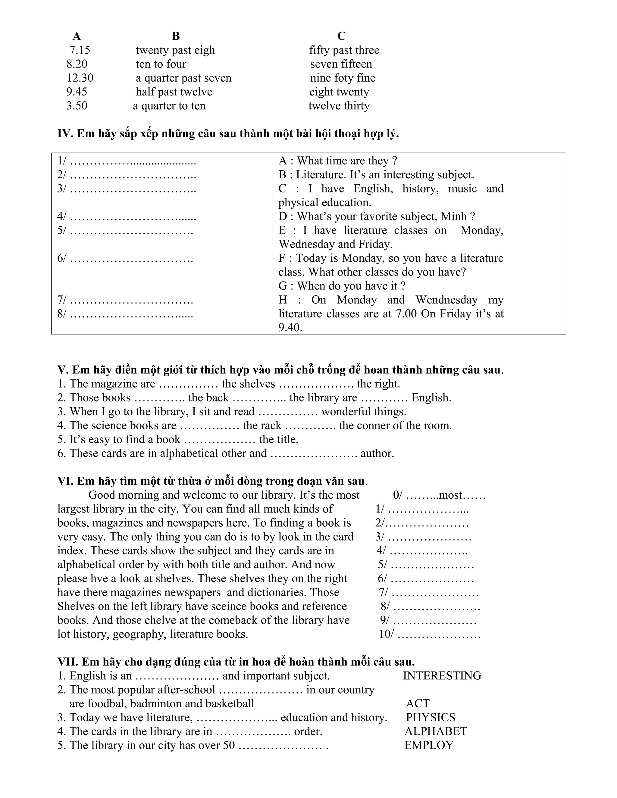 Bai tap bo tro tieng anh lop 7 (1) | PDF