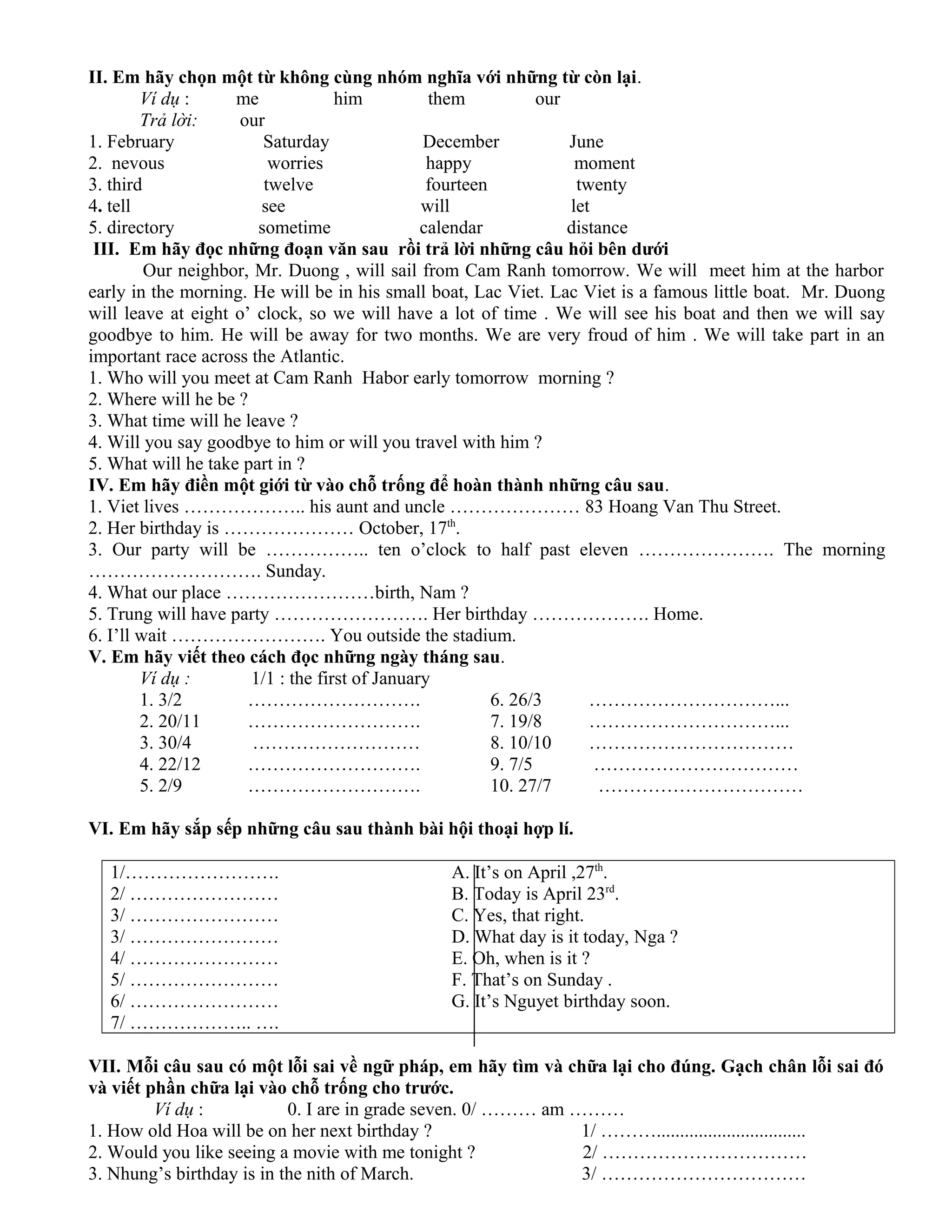 Bai tap bo tro tieng anh lop 7 (1) | PDF