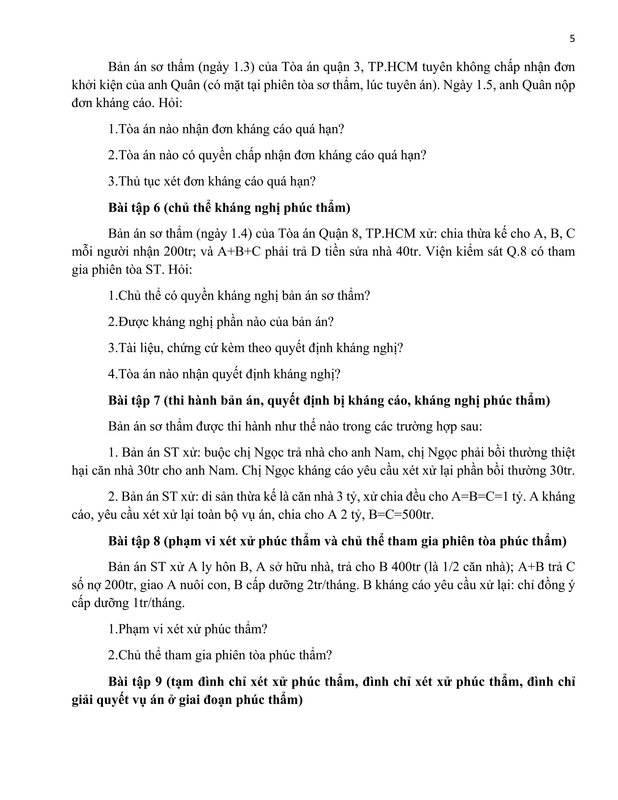 Bai tap bs luat ttds | PDF