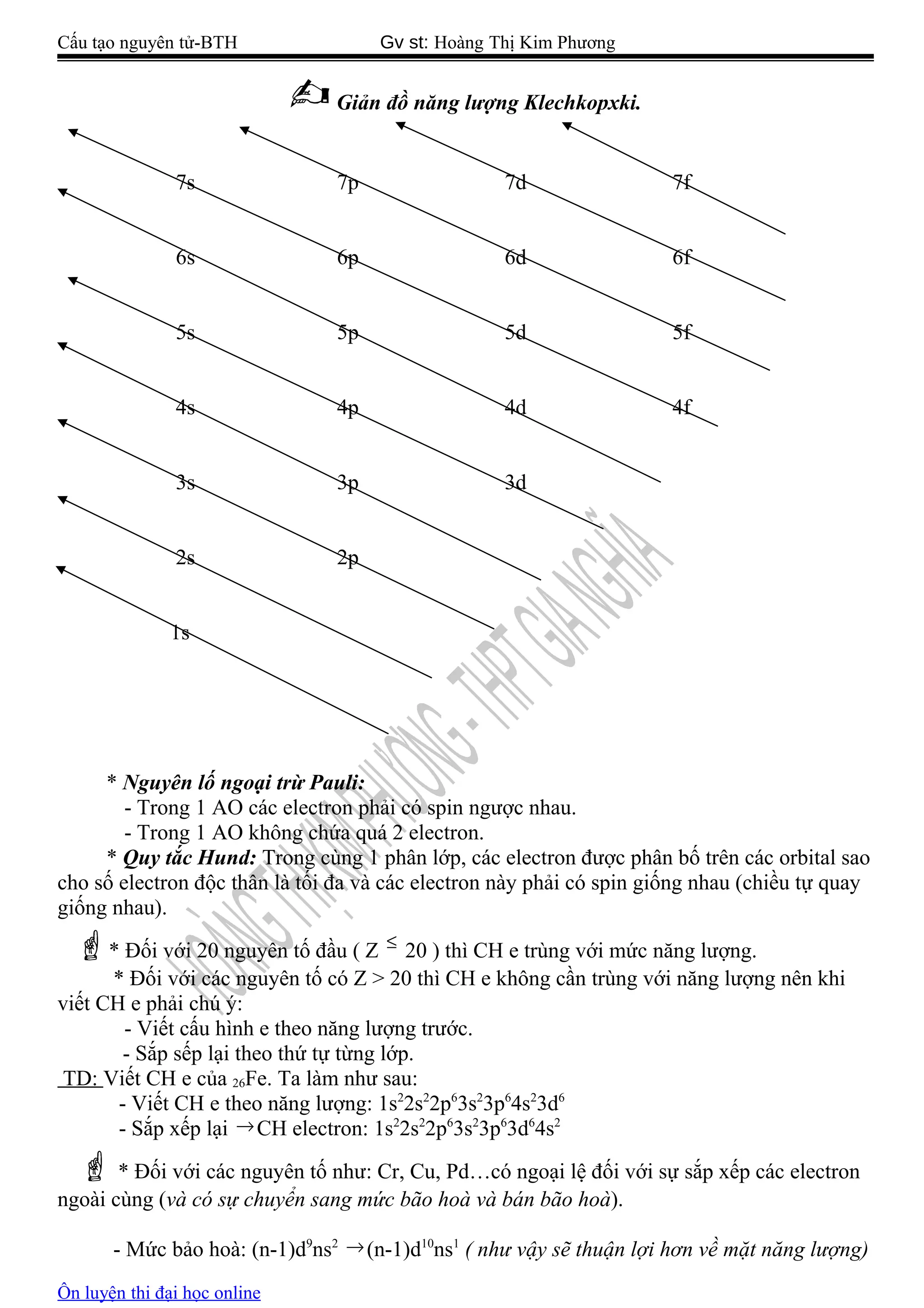 Bai tap cau tao nguyen tu va bang tuan hoan | PDF