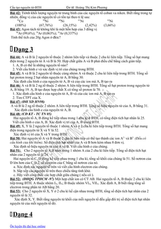 Bai tap cau tao nguyen tu va bang tuan hoan | PDF