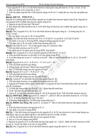 Bai tap cau tao nguyen tu va bang tuan hoan | PDF