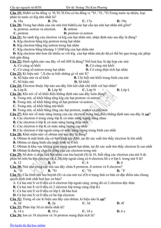 Bai tap cau tao nguyen tu va bang tuan hoan | PDF