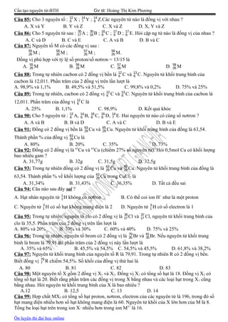 Bai tap cau tao nguyen tu va bang tuan hoan | PDF