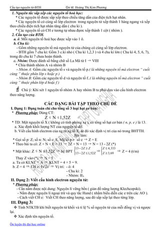 Bai tap cau tao nguyen tu va bang tuan hoan | PDF