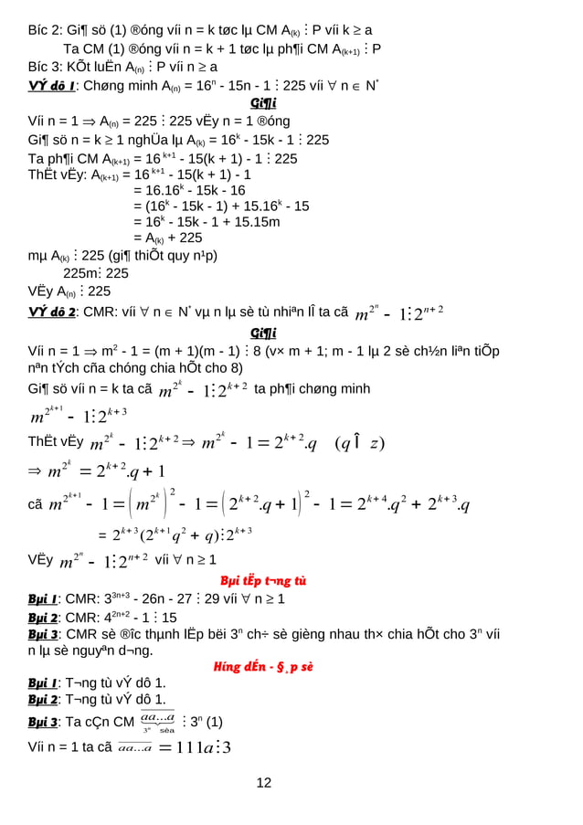 Bai tap chia het boi duong hoc sinh gioi | DOC