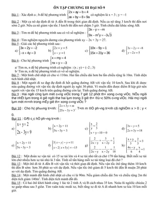 Bai tap chuong 3 dai so 9 | PDF