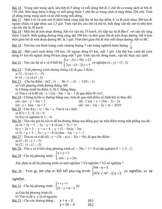 Bai tap chuong 3 dai so 9 | DOC