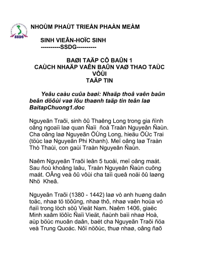 Bai Tap Co Ban 1 Doc