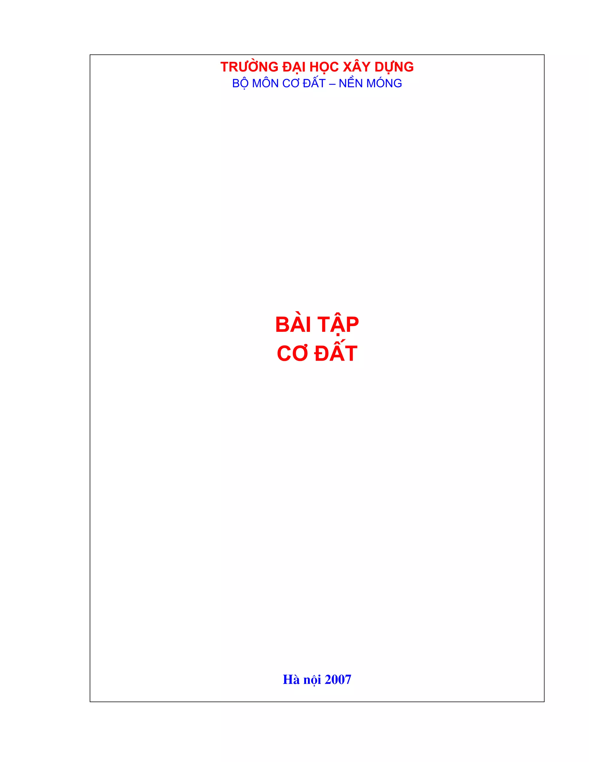 Bai tap co_hoc_dat_ | PDF