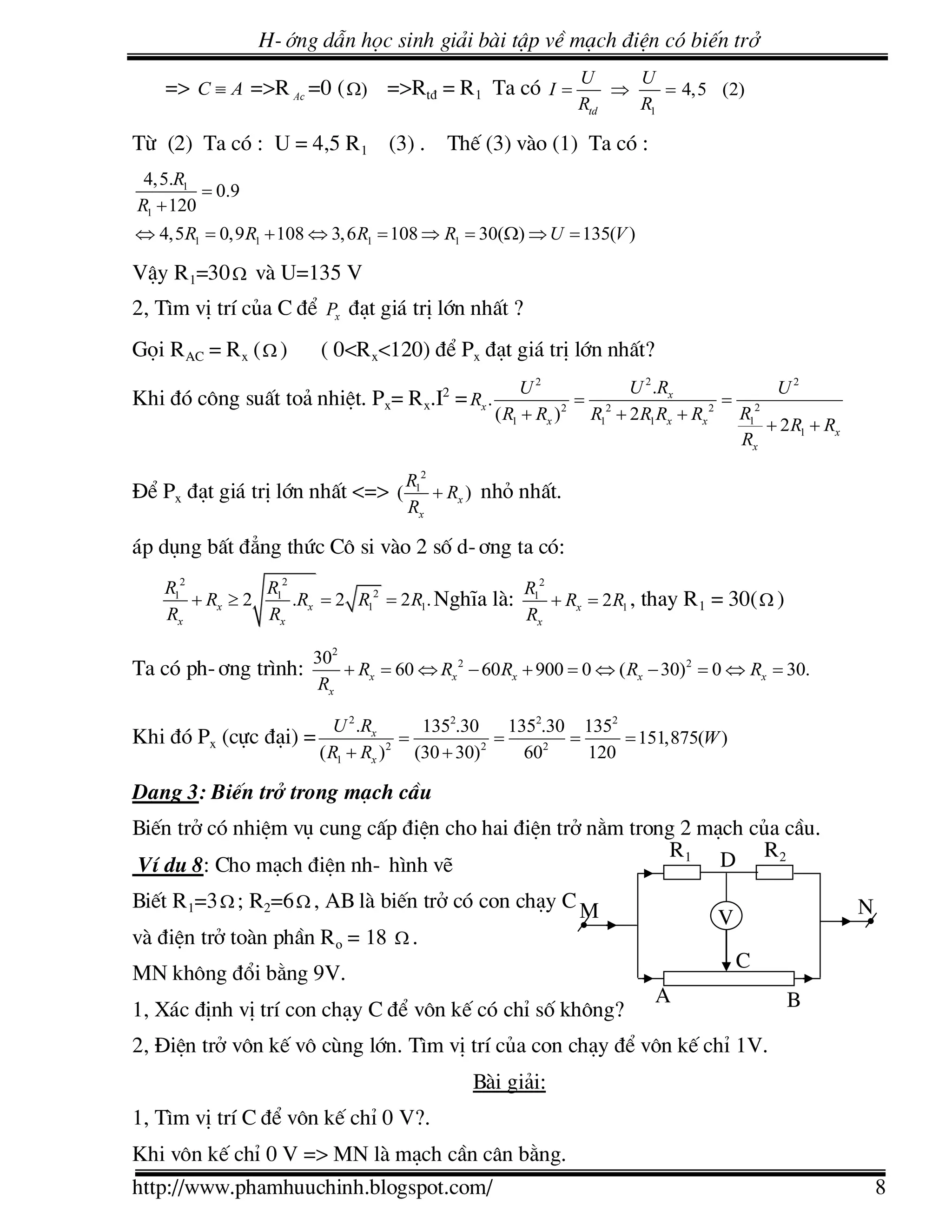 Bai tap co mach dien co bien tro | PDF