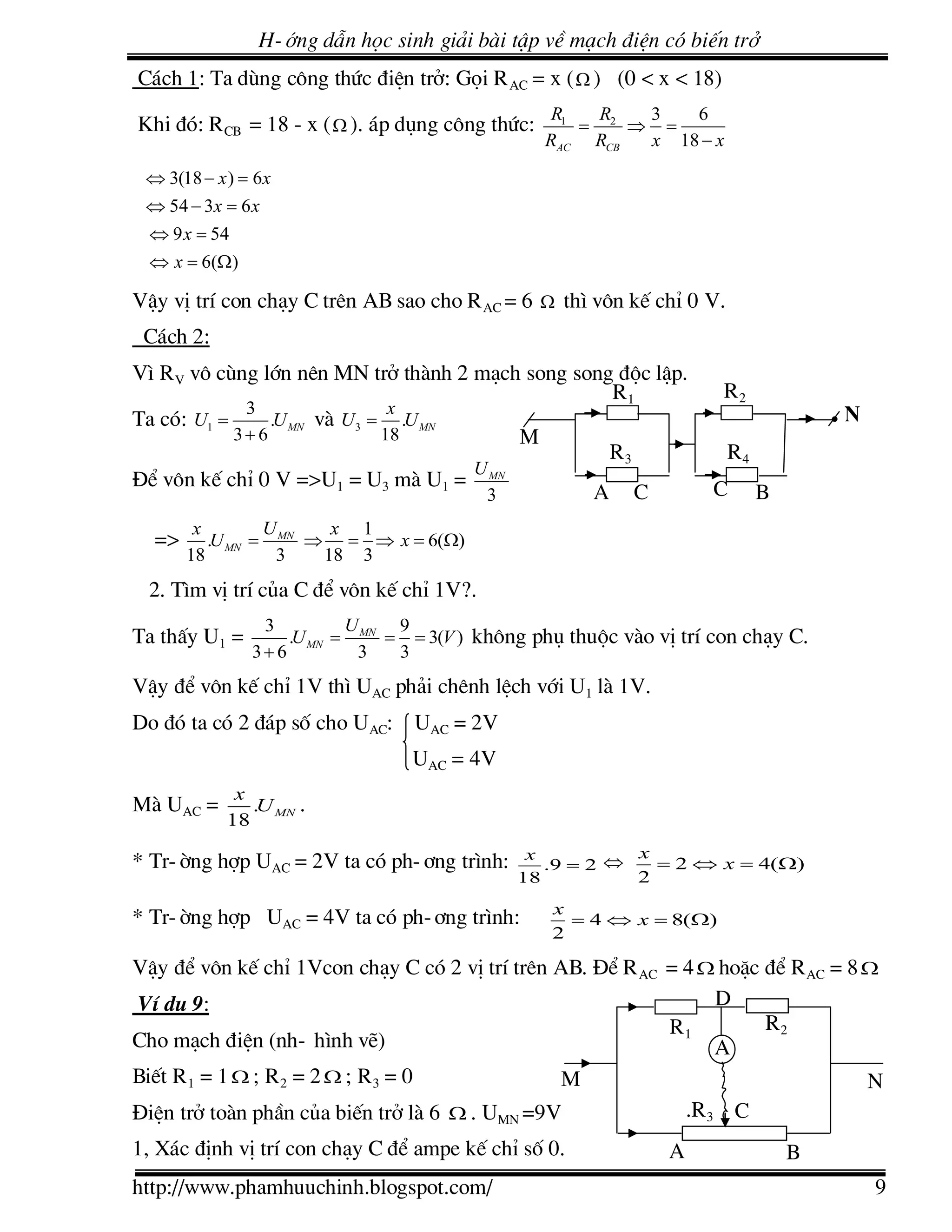 Bai tap co mach dien co bien tro | PDF