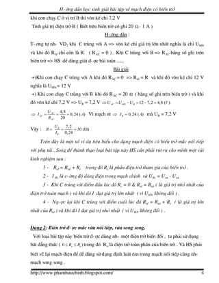 Bai tap co mach dien co bien tro | PDF