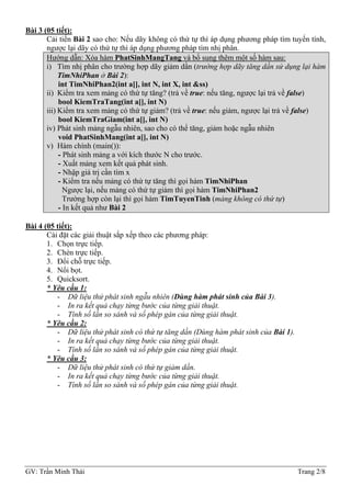 Bài tập CTDL và GT 1 | PDF