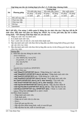 Bài tập CTDL và GT 1 | PDF