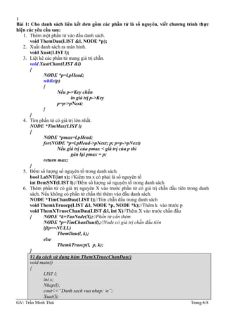 Bài tập CTDL và GT 1 | PDF
