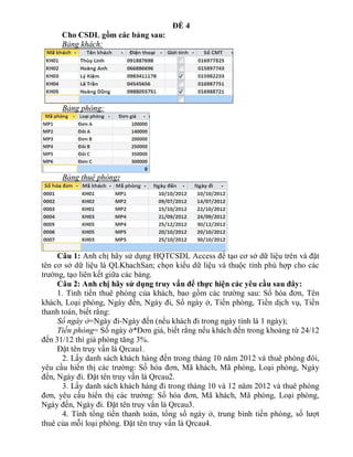 Bài tập tin học cơ bản 2, về sử dụng MS access.pdf