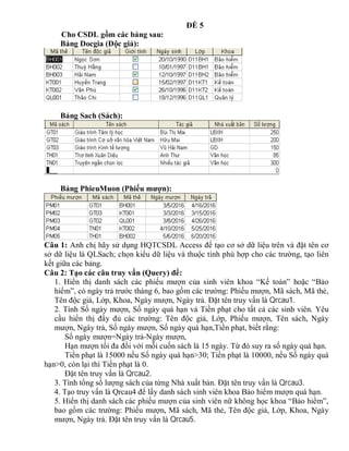 Bài tập tin học cơ bản 2, về sử dụng MS access.pdf