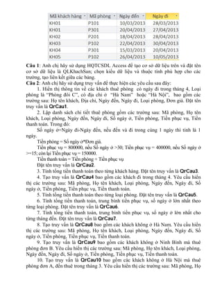 Bài tập tin học cơ bản 2, về sử dụng MS access.pdf