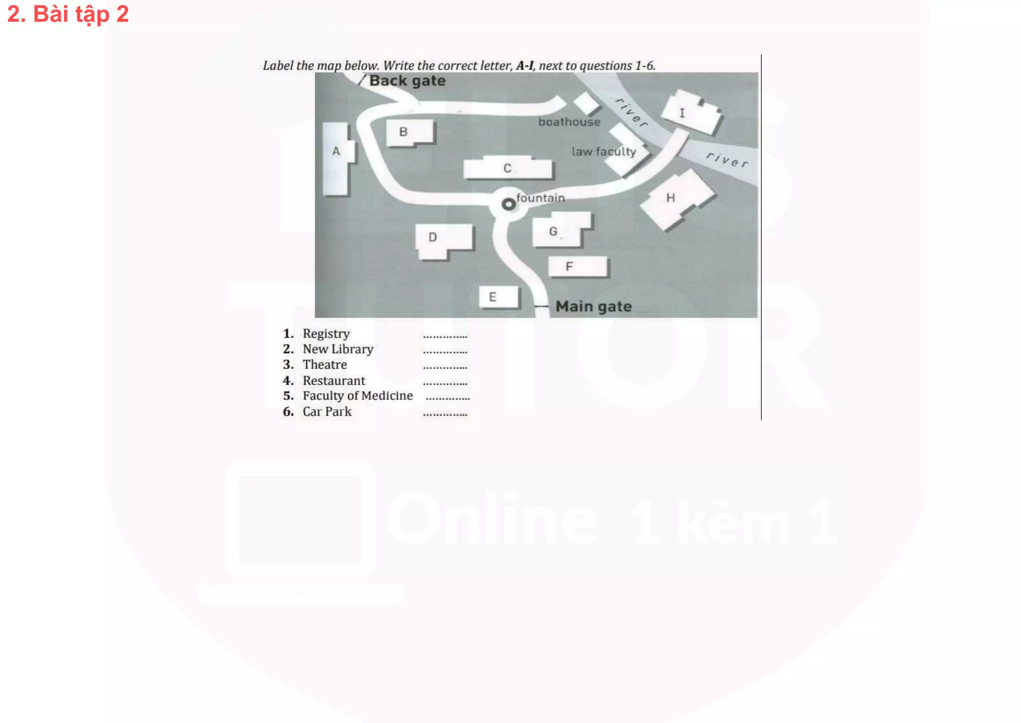 Bài tập dạng map labelling ielts listening (1) | PDF